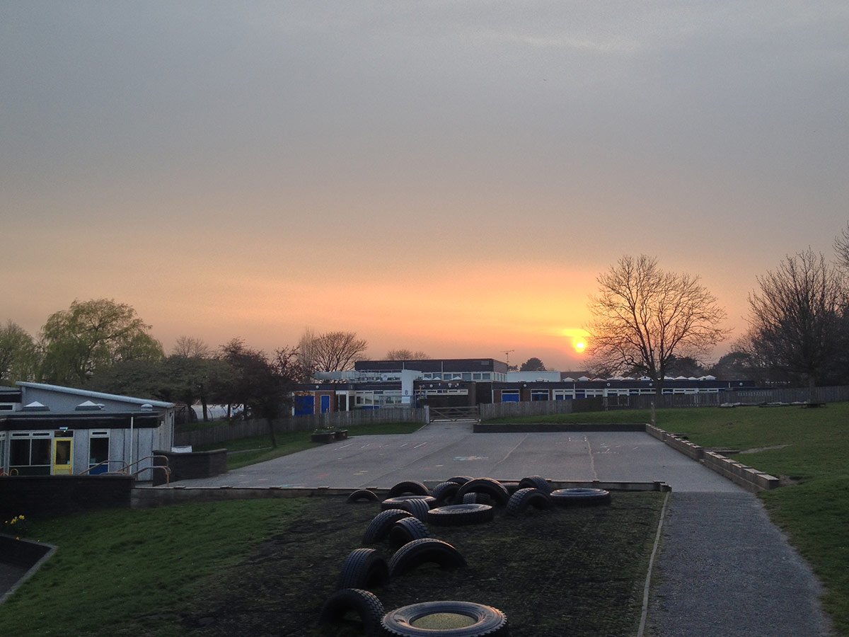 Borrow Wood School at sunset | Photo Gallery | Spondon Online