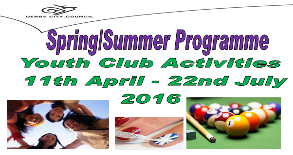 Local Youth Clubs and Activities - May to July 2016 | Spondon Online